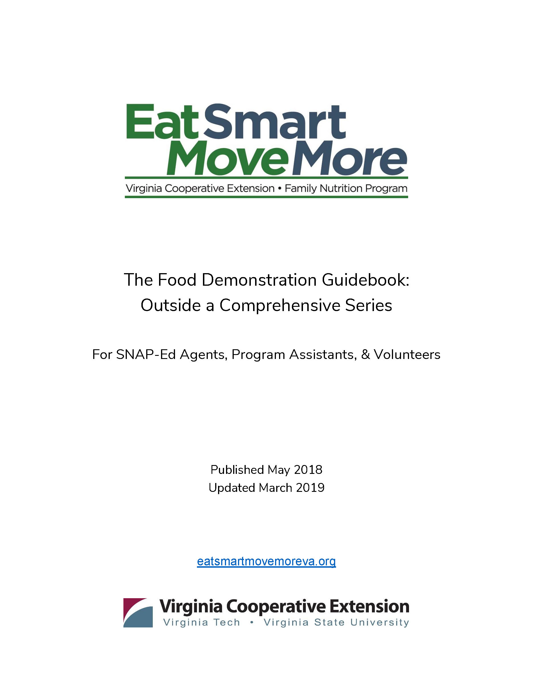 Food Demo Guide (Jan 2025) | Virginia Family Nutrition Program